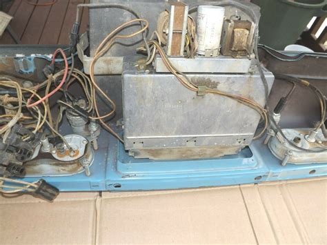 1955 Plymouth Savoy Dash Frame Assembly With Chrome Radio Speaker