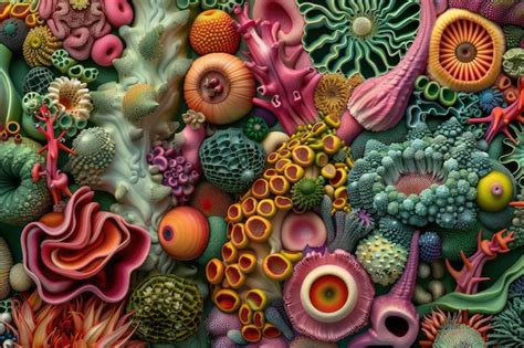 Premium Photo Colourful Bright Pattern Made Of Natural Things