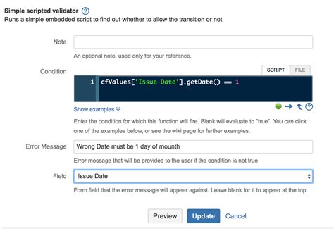 Solved Validator On Issue Creation Date Field