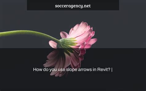 How Do You Use Slope Arrows In Revit Soccer Agency