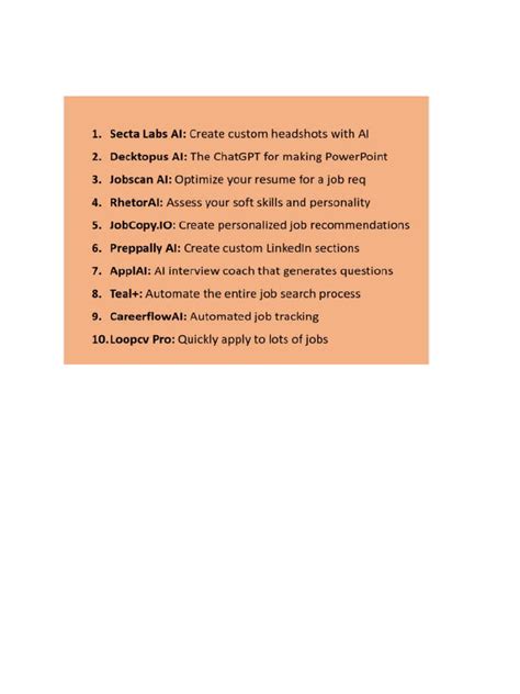 Ai Powered Job Search Tools Pdf