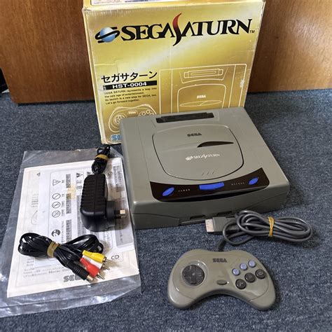 Sega Saturn Console Japan Ntsc J With 1x Controller 100 240v Adapter H