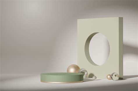 3d 렌더링 제품 모형 또는 화장품 프레젠테이션을 위한 최소한의 현실적인 파스텔 디스플레이 연단은 다채로운 파스텔 스튜디오 실린더 받침대 쇼케이스 장면 기하학적 모양
