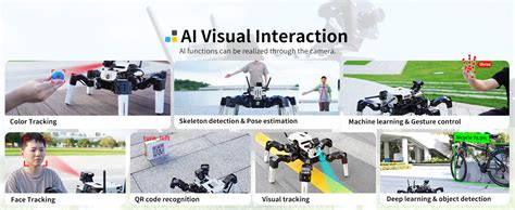 Yahboom Hexapod Robot For Raspberry Pi Jetson Nano Muto 18dof Robot Ai Vision Python