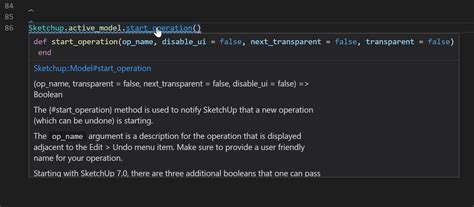 VS Code Show Arguments In Wrong Order Ruby API SketchUp Community