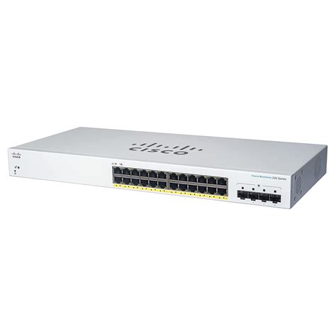 Cisco Cbs220 24fp 4g 28 Port Poe 382w Gigabit Smart Switch