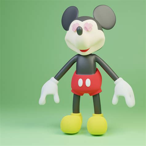 Mickey Mouse 3d Png