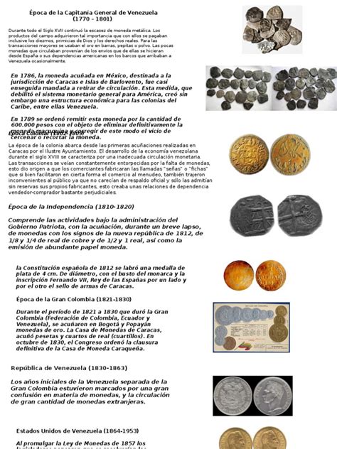 Monedas 1770 1820 Pdf Monedas Venezuela