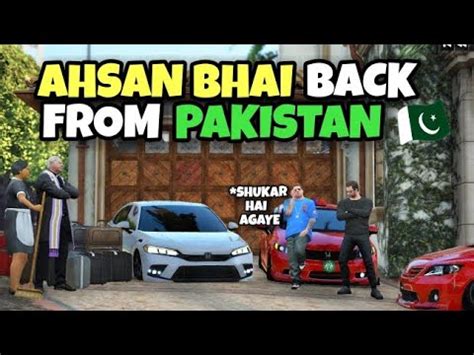 Ahsan Bhai Back From Pakistan Jimmy And Taya Abu Nazeer Shah Series