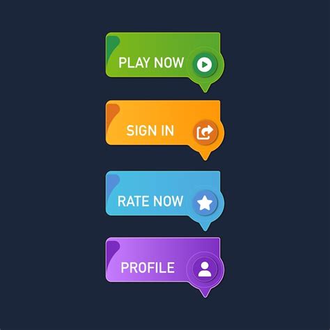 Premium Vector Vector Flat Gradient Call To Action Buttons Collection