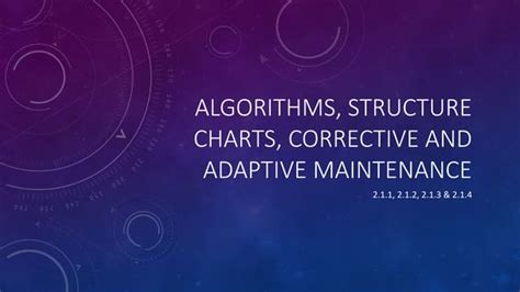 Algorithms Structure Charts Corrective And Adaptiveppsx