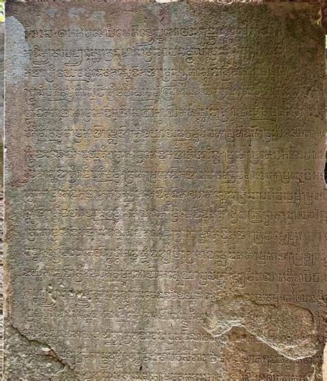 Khmer Scripts In Camboja Empire Angkorian Ere Homecoming Book