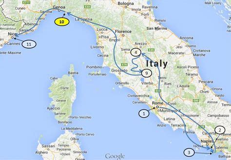 Map Of Camogli Italy