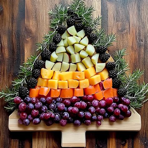 Delicious Tree Shaped Charcuterie Board For Festive Gatherings