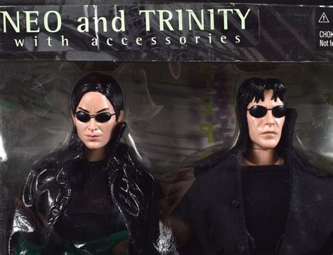 2 Matrix Figures Neo And Trinity 2000 Musicland Exclusive Collector