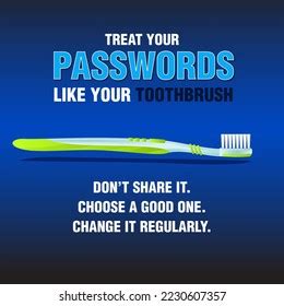 Cybersecurity Dont Share Your Password Stock Illustration 2230607357