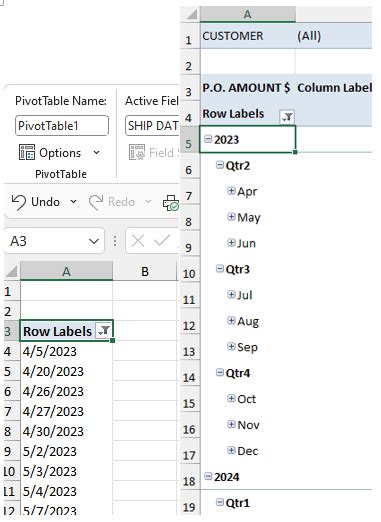 Grouping Dates In Pivot Tables Microsoft Qanda