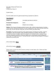HIT Coding Case Study Docx HIT Professional Practice Lab Module Coding Case Study