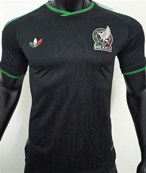 202627 Mexico Third Black Player Version Soccer Jersey
