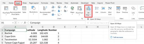 How To Make A Map In Excel With Latitude And Longitude Co Ordinates KEA Training