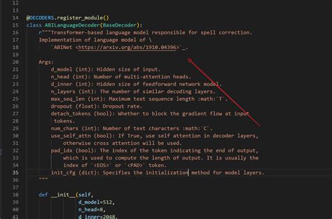 想问一下为什么abinet中的abilanguagedecoder 注释显示是来自satrn这篇论文的复现呢？ · issue 1211