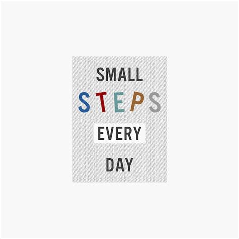 Premium Vector Small Steps Everyday Quote Vector Illustration
