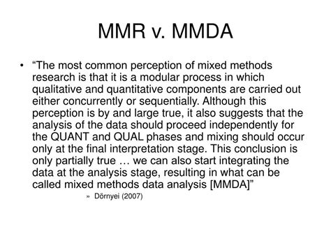 Ppt Mixed Methods Data Analysis September 2011 Powerpoint Presentation Id 579630