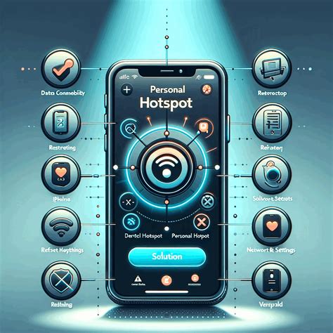 Apple Iphone가 작동하지 않는 개인 핫스팟 여기 수정이 있습니다