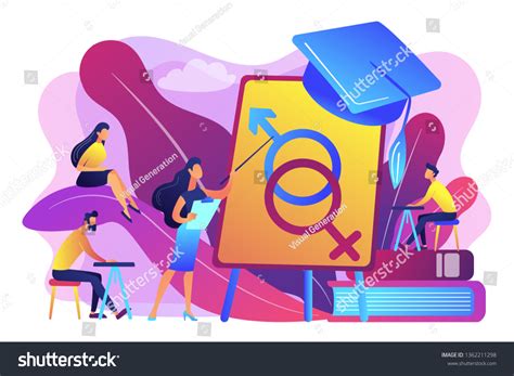 Female Teacher Board Giving Lesson On 库存矢量图（免版税）1362211298 Shutterstock