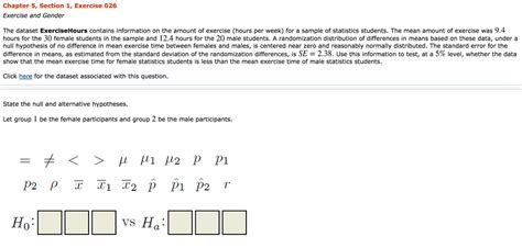 Solved Chapter 5 Section 1exercise 026 Exercise And Gender