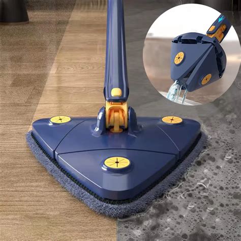 Triangular Mop Expandable 360° Rotating Swivel Mop For Floor Ceiling