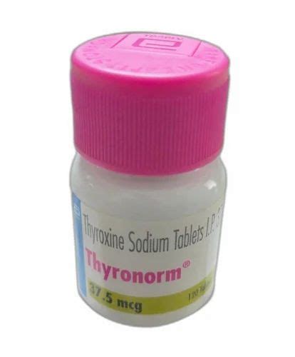 Thyronorm 375 Mcg Thyroxine Sodium Tablets At ₹ 113bottle In Surat