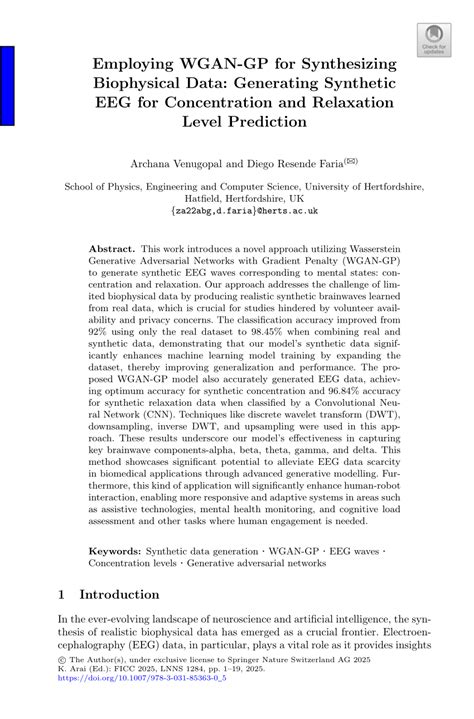 Pdf Employing Wgan Gp For Synthesizing Biophysical Data Generating