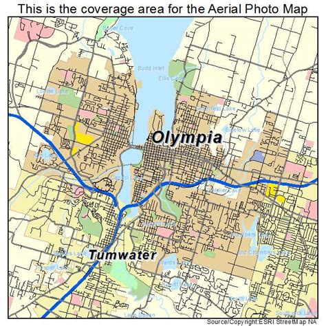 Aerial Photography Map Of Olympia Wa Washington