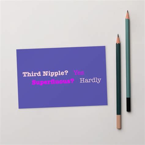 Superfluous Third Nipple Postcard Funny Joke Sex Goofy Ebay
