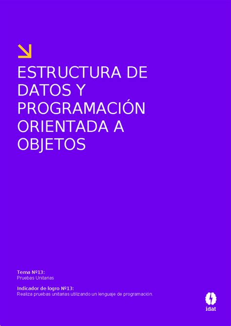 Guía Laboratorio S13 Eddpoo Estructura De Datos Y Programación Orientada A Objetos Escuela De