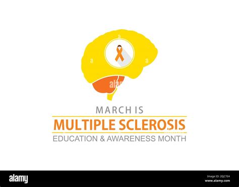 Vector Illustration Of Multiple Sclerosis Education And Awareness Month
