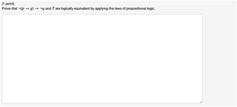 Solved Point Prove That P Q Nq And T Are Logically Chegg