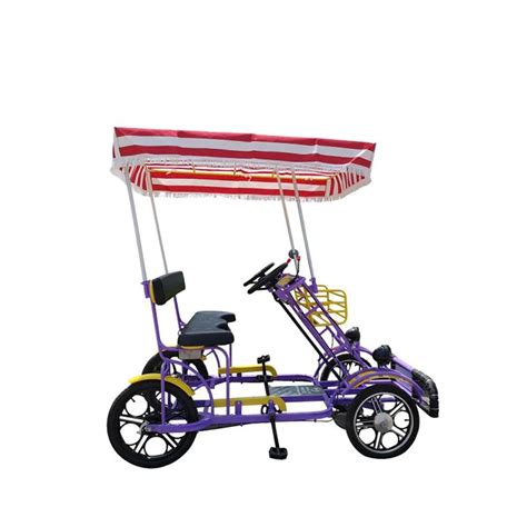 4 Person Tandem Quadricycle Two Seat Bike Surrey