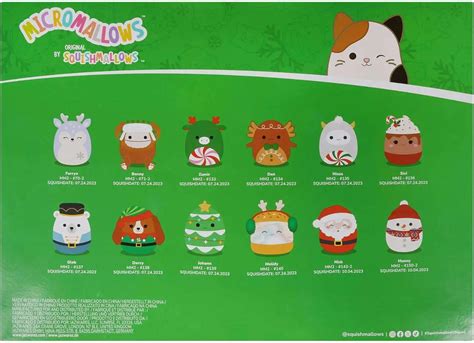 Squishmallows Micromallows Christmas Holiday 25 Advent Calendar 12