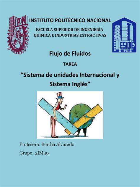 Sistema De Unidades Inglés Y Métrico Pdf Sistema Internacional De
