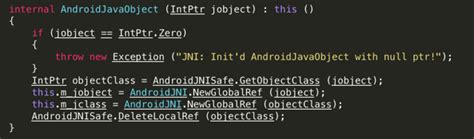 Androidjavaobject And Null References Unity Engine Unity Discussions
