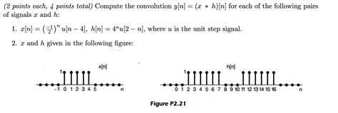 Get Answer 2 Points Each 4 Points Total Compute The Convolution Transtutors