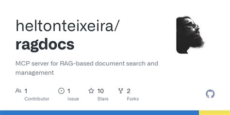 Github Heltonteixeiraragdocs Mcp Server For Rag Based Document