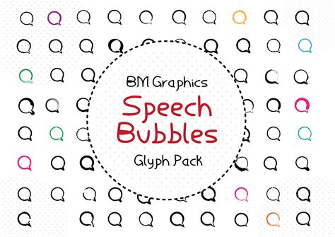 Bm Graphics Speech Bubbles Font By Graphicsbam Fonts · Creative Fabrica