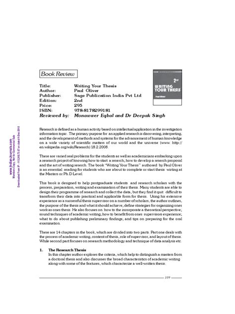 writing your thesis pdf thesis methodology