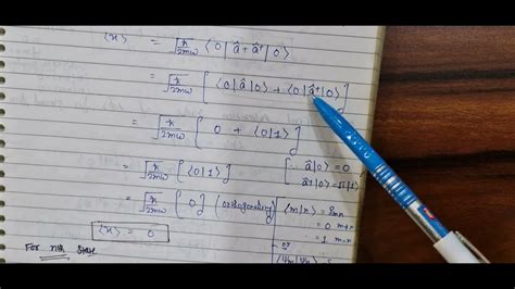 46 Expectation Value Of Position And Momentum Using Ladder Operator In