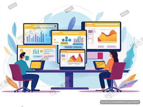 Ai创作图汇报工作插画 集思广益数据检测 扁平化工作 互联网数据插画 统计数据管理中心 互联网加会议 扁平化管理 统计信息数据中心 数字化职场 企业营销平台 工作扁平插画 项目监控 金融行业