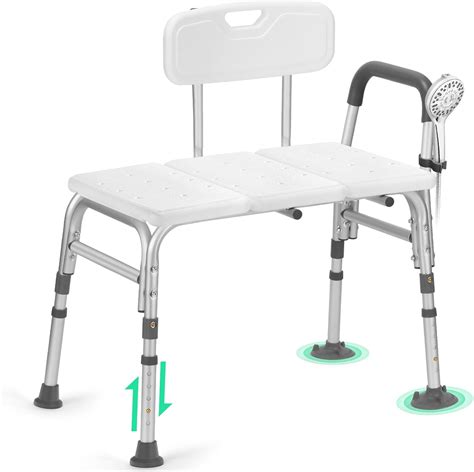 Tub Transfer Bench For Bathtub 500lb Compact Shower Chair With
