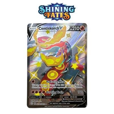 Centiskorch V Sv108 Sv122 Ultra Rare Shining Fates Pokémon Shiny Tcg